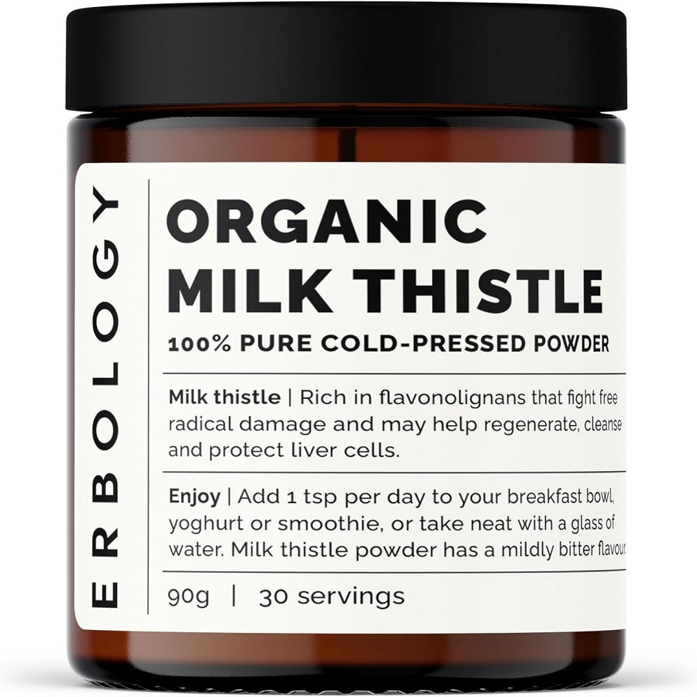 Erbology Organic Milk Thistle Powder 90g | Natural | UK2GULF.COM – UK 2 ...