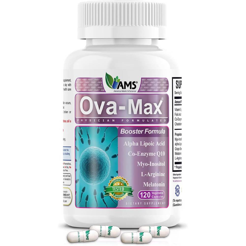 AMS OVA Max Prenatal Vitamins 120 Capsules | UK2GULF.com – UK 2 Gulf
